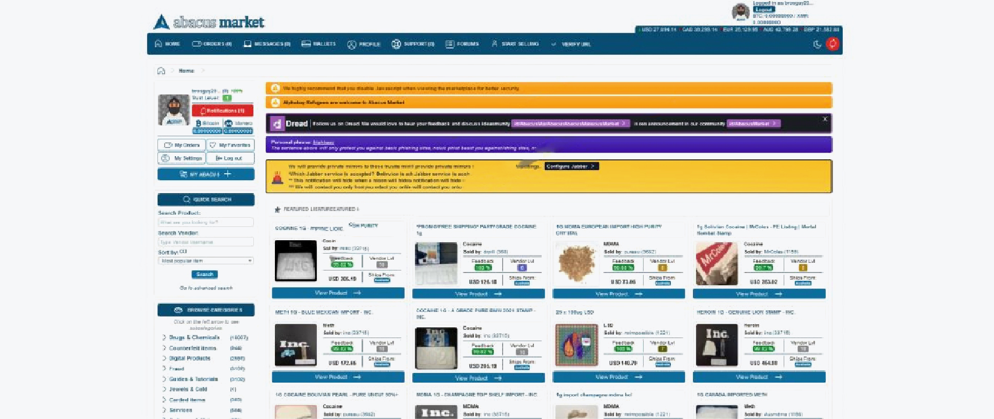 7 Most Popular Dark Web Markets You Should Know - HiddenWiki